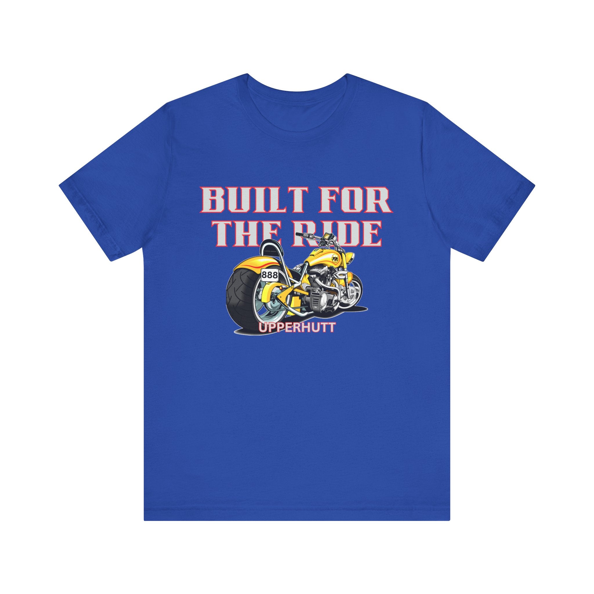 Unisex Motorcycle Tee - Built for the Ride, Biker Shirt, Gift for Moto ...